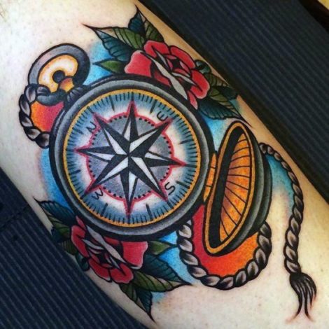 120 Best Compass Tattoos for Men | Improb