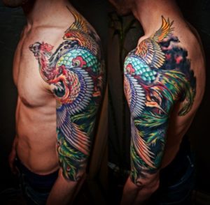 109 Best Phoenix Tattoos for Men | Rise From The Flames | Improb