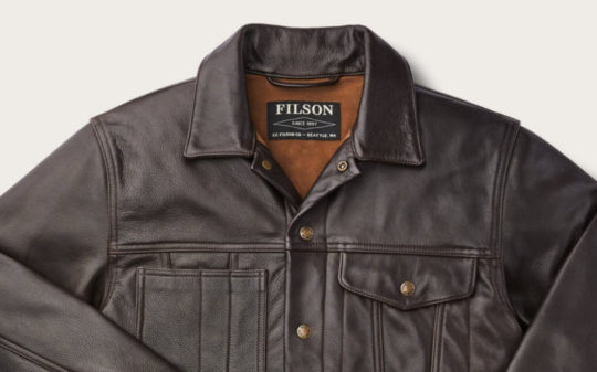Filson Leather Short Cruiser Jacket | Improb
