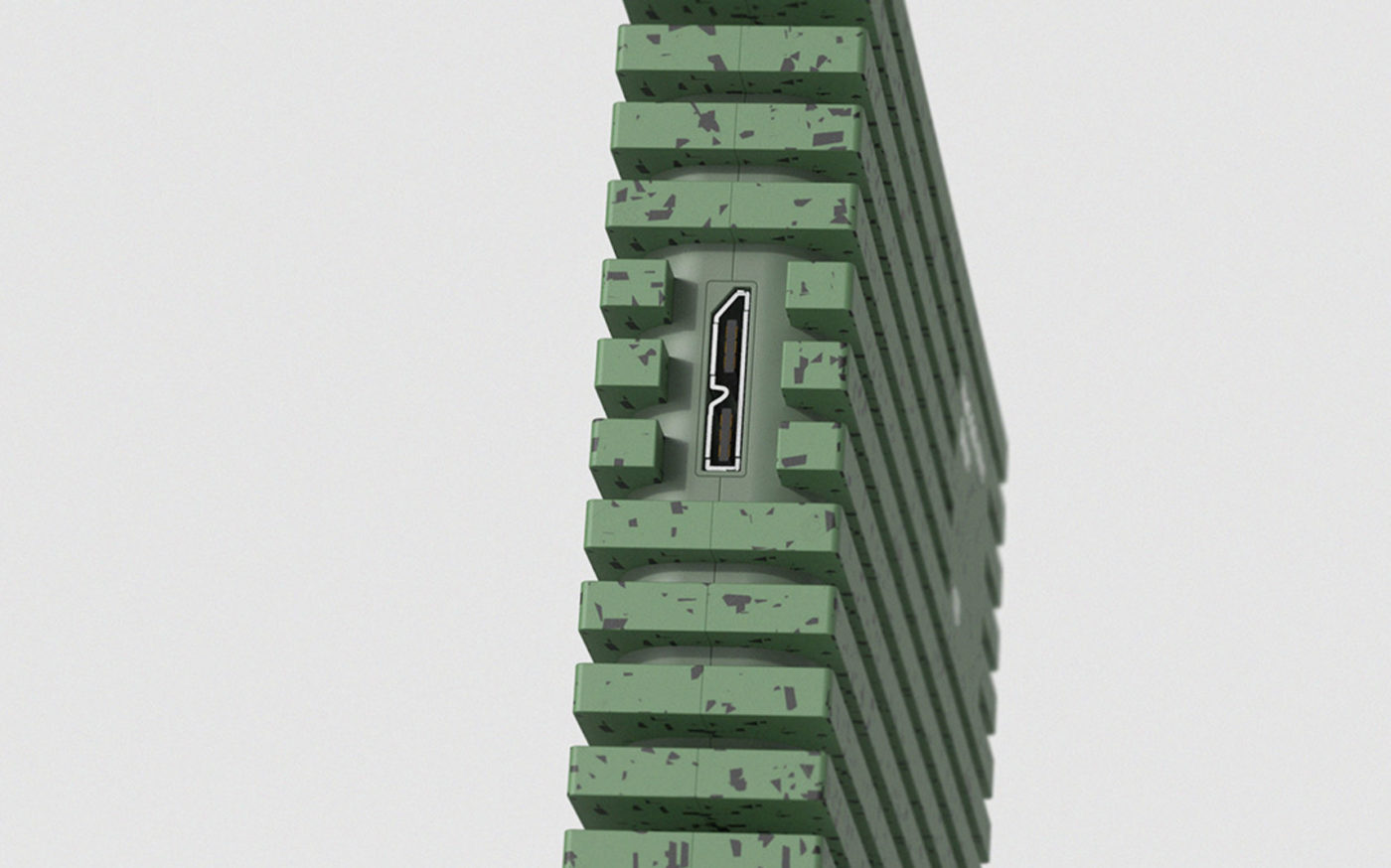 Stripe Rugged Portable Hard Drive | Improb