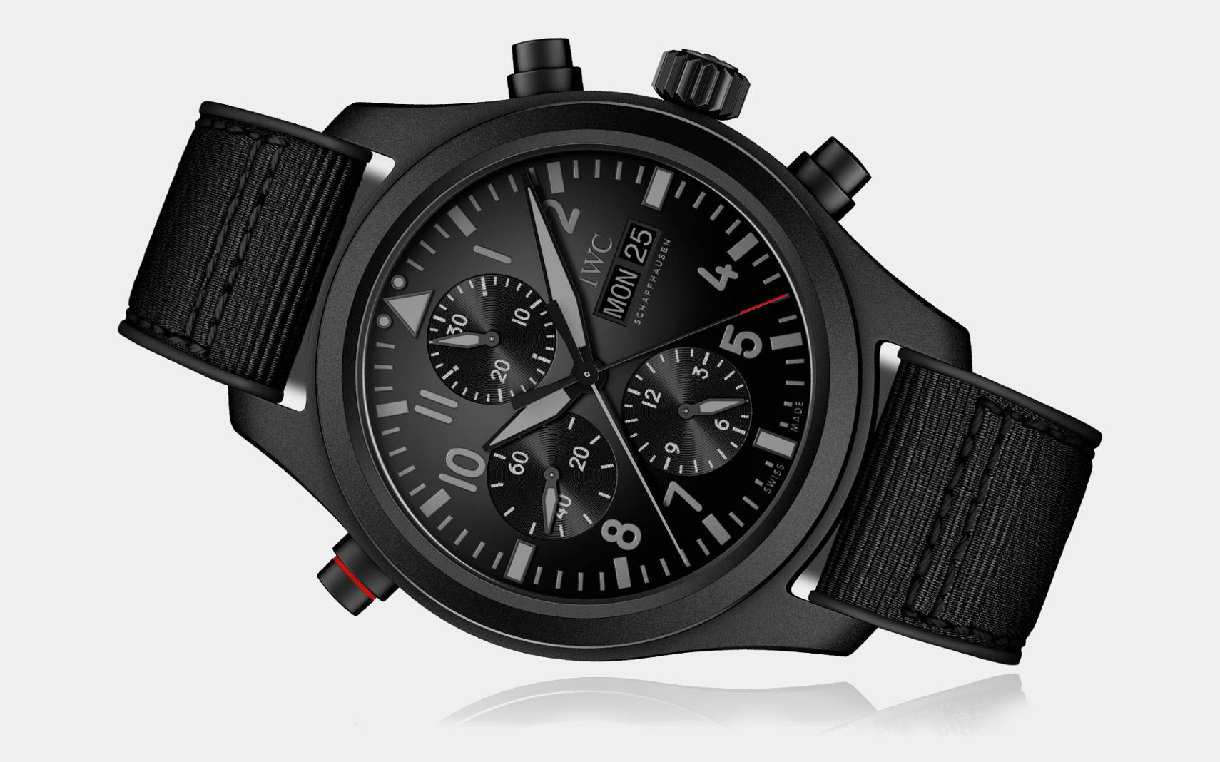 IWC Pilot’s Double Chronograph Top Gun Ceratanium Watch | Improb