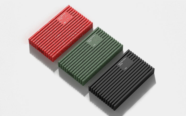 Stripe Rugged Portable Hard Drive | Improb