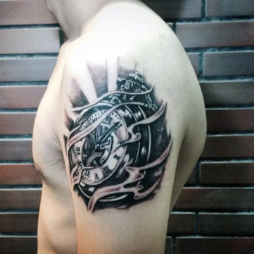 The 85 Best Clock Tattoos for Men | Improb