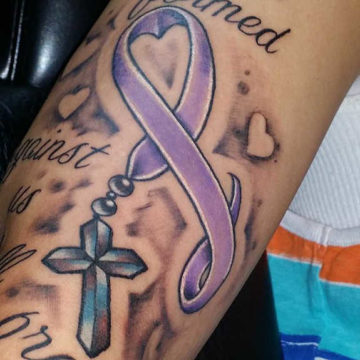 The 80 Best Cancer Ribbon Tattoos for Men | Improb