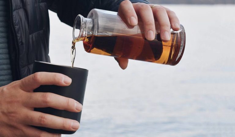 Aged and Ore Travel Decanter: Intoxicating Adventure Accessory | Improb