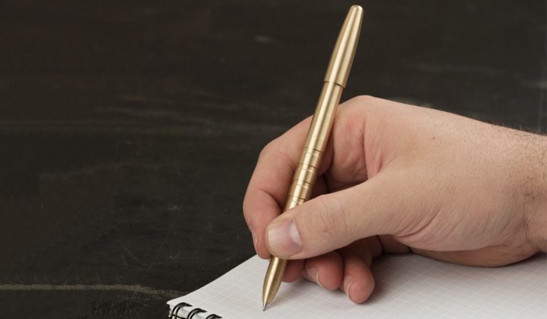 Machine Era Brass Pen: Heirloom, Swiss-Turned EDC - Improb